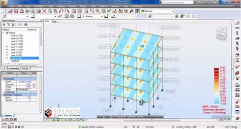 Modelling Analysis And Design Of Building In Robot Structural Analysis Professional Sipilpedia