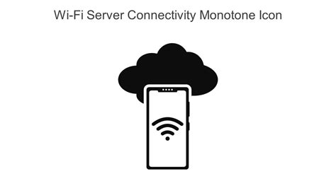 Wi Fi Server Connectivity Monotone Icon In Powerpoint Pptx Png And Editable Eps Format PPT Example