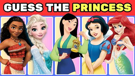Guess The Disney Princess Ultimate Disney Princess Quiz 👑 Youtube