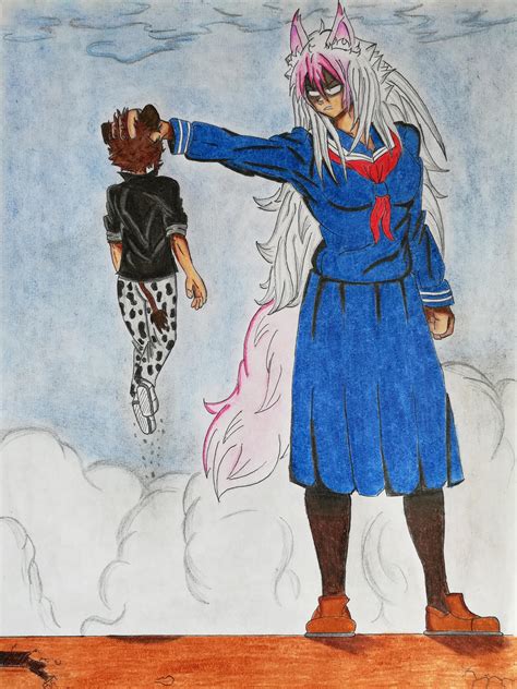 Yena V S Ferryl Ookami Murenase Seton Gakuen By Thecrazyman14 On Deviantart