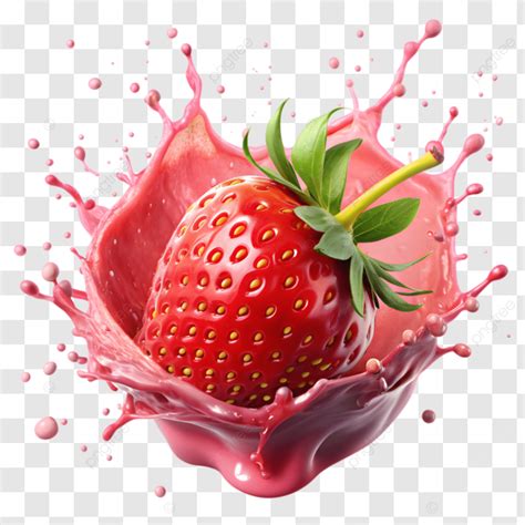 딸기 주스 스플래쉬 딸기 주스 튀김 Png 일러스트 및 이미지 에 대한 무료 다운로드 Pngtree