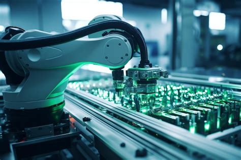 Premium Photo Automated Pcb Assembly Line With High Precision Robot Arms Premium Photo Automated Pcb Assembly Line With High Precision Robot Arms