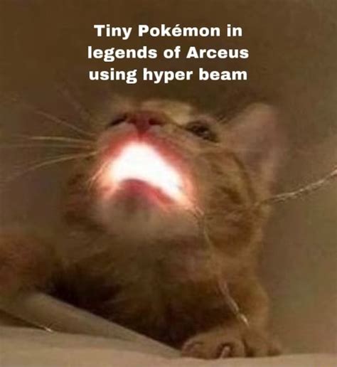 Tiny Pokemon In Legends Of Arceus Using Hyper Beam Ifunny