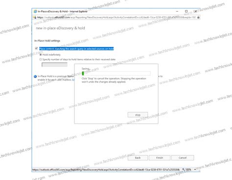 Office 365 Litigation Hold Mail Kurtarma Techknowlojist