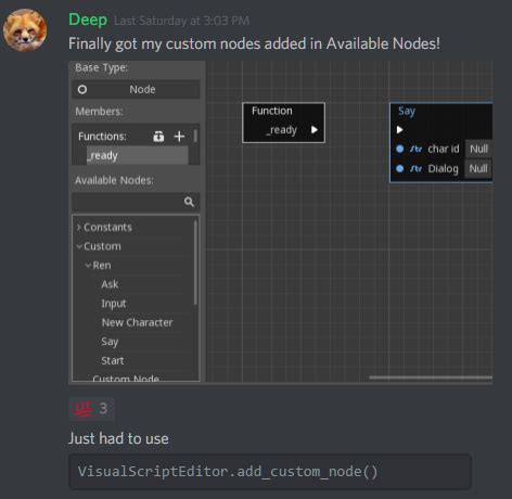 Visual Scripting How To Create Custom Nodes Issue Godotengine Godot Docs GitHub