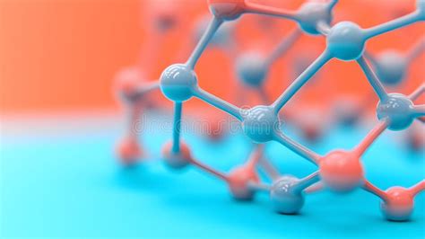 Exploring Connections A Vibrant 3d Representation Of Molecular Structures Against Soft