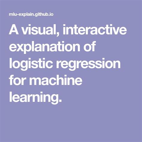 Interactive Logistic Regression Visualization