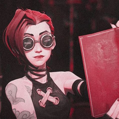 Arcane Red Jinx Icon Anime Character Design Character Design League