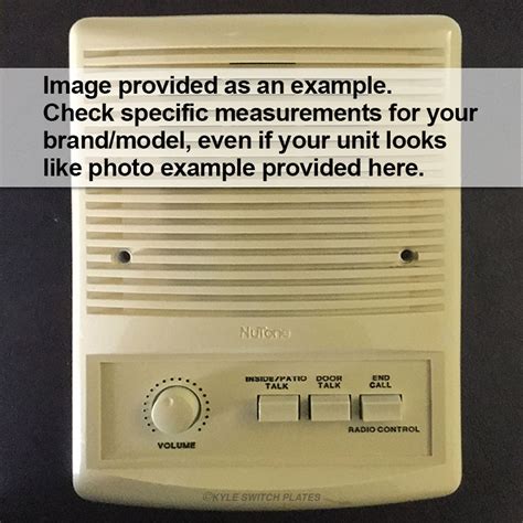Indoor Nutone Intercom Station Box Cover 7 5 Screws 4 5