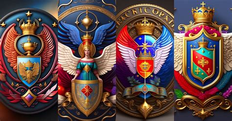 Lexica Coat Of Arms Angels At The Top Of The Planet Large In The