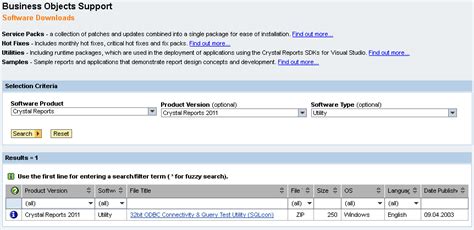 Where Are The Crystal Reports Service Packs Koen Aerts