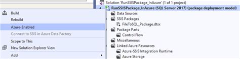 Run Ssis Package In Azure Via Ssdt Microsoft Community Hub