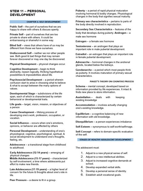 Stem 11 Personal Development Pdf