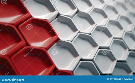 Striking Modern Architecture Abstract Background With Hexagonal Shapes