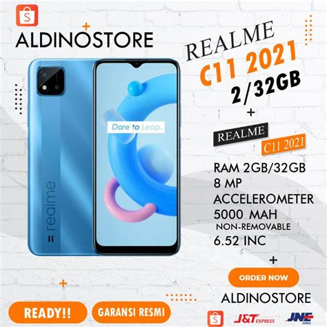 Jual REALME C11 2021 RAM 2 GB ROM 32GB GARANSI RESMI | Shopee Indonesia