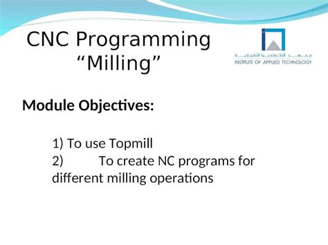 PPT CNC Programming Milling DOKUMEN TIPS