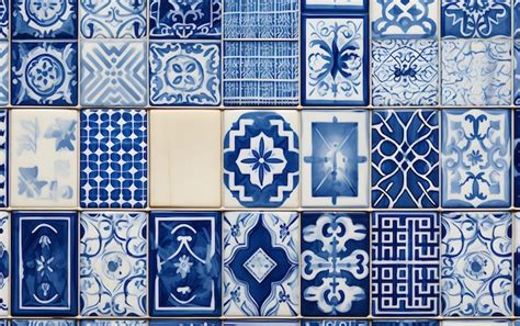 Premium Ai Image Beautiful Seamless Pattern In Patchwork Style With Hand Draw Tile Wallpaper