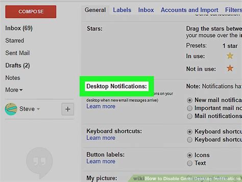 How To Disable Gmail Desktop Notifications Steps