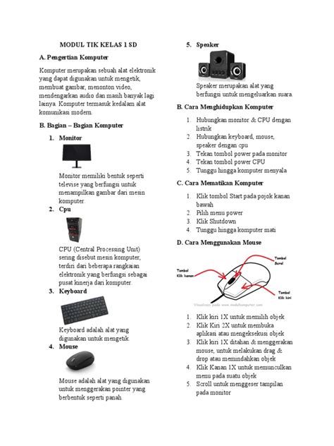 Modul Tik Kelas 1 Sd New New Pdf