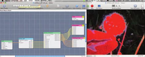 screenshot from the custom biofeedback visualization software made in