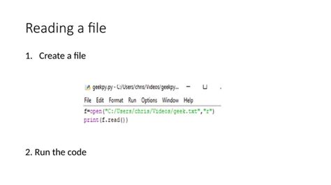 File Handling Python 10 Page Pptx