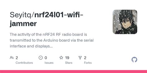 GitHub Seyitq Nrf L Wifi Jammer The Activity Of The NRF RF Radio Board Is Transmitted To