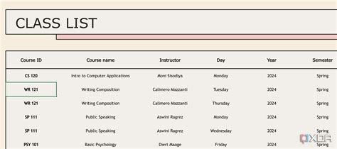10 Best Excel Templates For Students And Educators