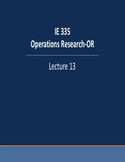 IE Lecture Excel Solver Slides Sensitivity Analysis Pdf IE Operations Research OR