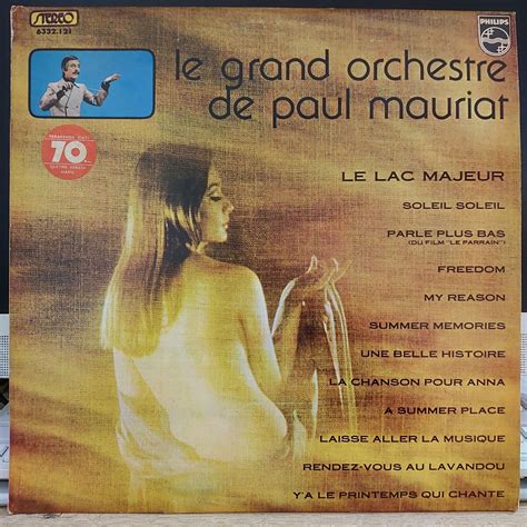Le Grand Orchestre De Paul Mauriat Le Lac Majeur Lp Plak