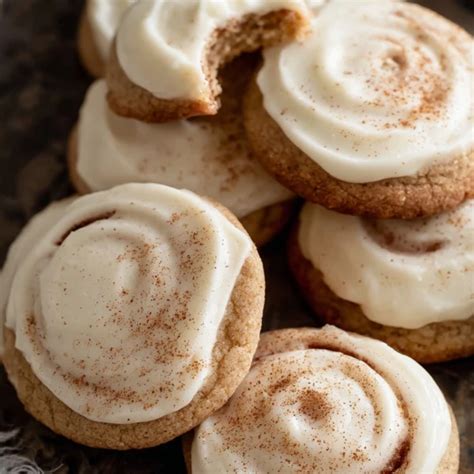 Soft Baked Cinnamon Roll Cookies Easy And Delicious Forever Feeding