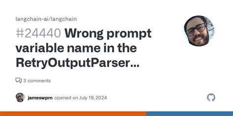 Wrong Prompt Variable Name In The Retryoutputparser Class Innput