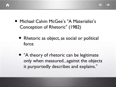 What Is Material Rhetoric Ppt