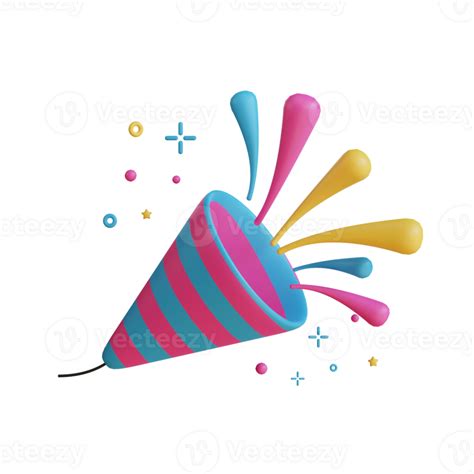 3d Fiesta Corchete Explotando Con Vistoso Papel Picado 53819362 Png