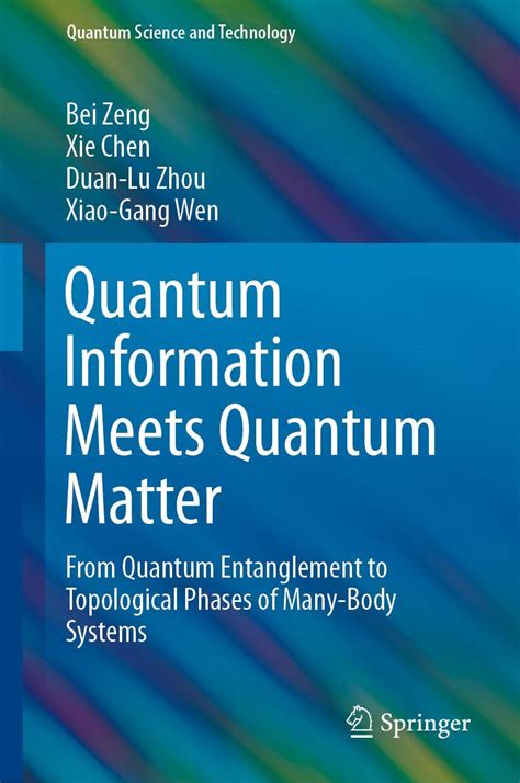 Amazon Quantum Information Meets Quantum Matter Quantum Science And Technology