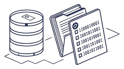 Database And Files Data Storage Information Management And It Vector Design Generative Ai