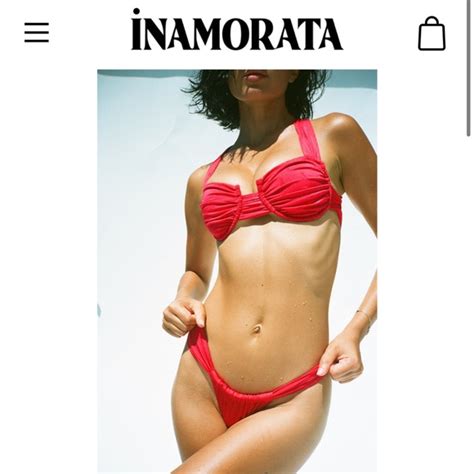 Inamorata Swim Inamorata Luciana Bikini Top And Bottom In Red