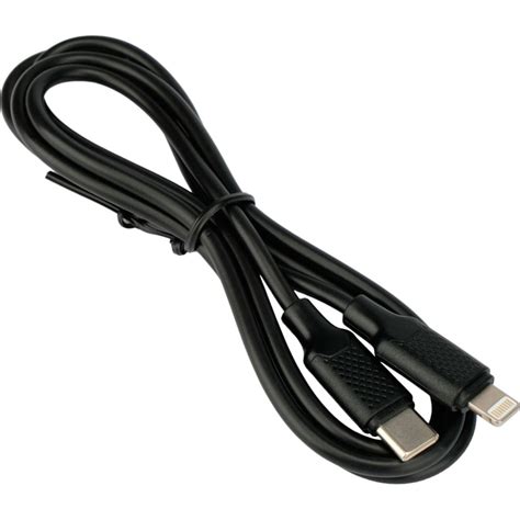 Кабель Гарнизон Usb2 0 Lightning Type C 2 1А 20Вт Pd медь Pro 1м черный пакет Gcc Usb2