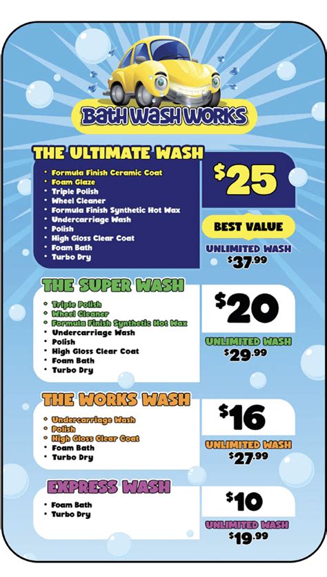 Bath Wash Works Soft Touch Touchless Self Serve Car Wash