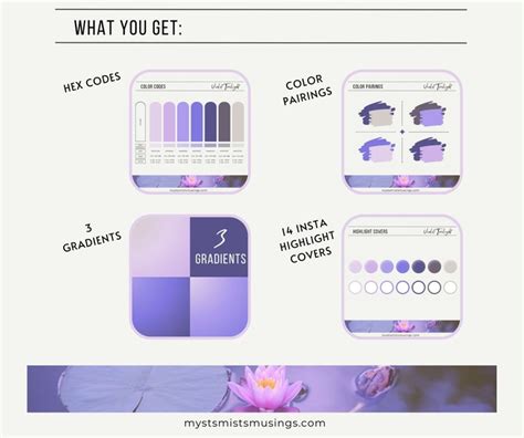 Color Palette Violet Twilight Hex Codes Branding Web Design Wedding Colors Instagram