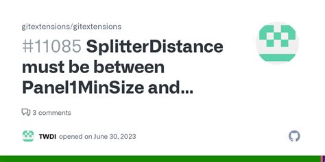 Splitterdistance Must Be Between Panel1minsize And Width