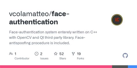 GitHub Vcolamatteo Face Authentication Face Authentication System Enterely Written On C