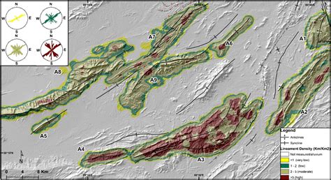 Lineament Density Map Showing Four Density Classes For The Respective Download Scientific
