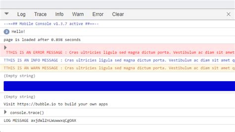 [free plugin] 🧑‍💻 console log on bubble page plugins bubble forum