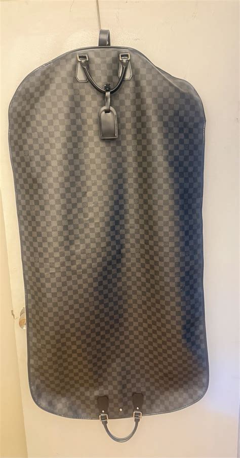 Louis Vuitton Garment Bag Case Damier Black Authentic Gem