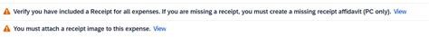 Missing Receipts Sap Concur Community