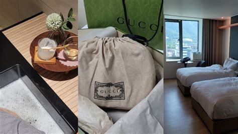 Vlog 프리랜서 일상 브이로그 구찌 언박싱🛍 주얼리에 빠진 요즘 친구덕에 호캉스 아웃백 꿀휴무 스파 받기💆‍♀️ 데일리룩 Youtube