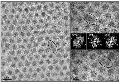 Tem Analysis Of Epitaxially Fused Qd Dimers A Tem Micrograph Of Download Scientific Diagram
