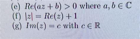 Solved Problem 1 Describe Geometrically The Sets Of Points
