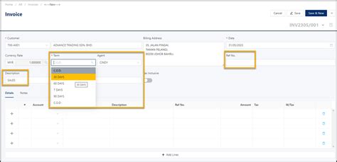 Create Customer Invoice In Cloud Accounting System Qne Optimum Sdn Bhd