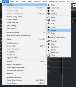 Marker Tracks In Cubase Learn Marker Tracks In Cubase